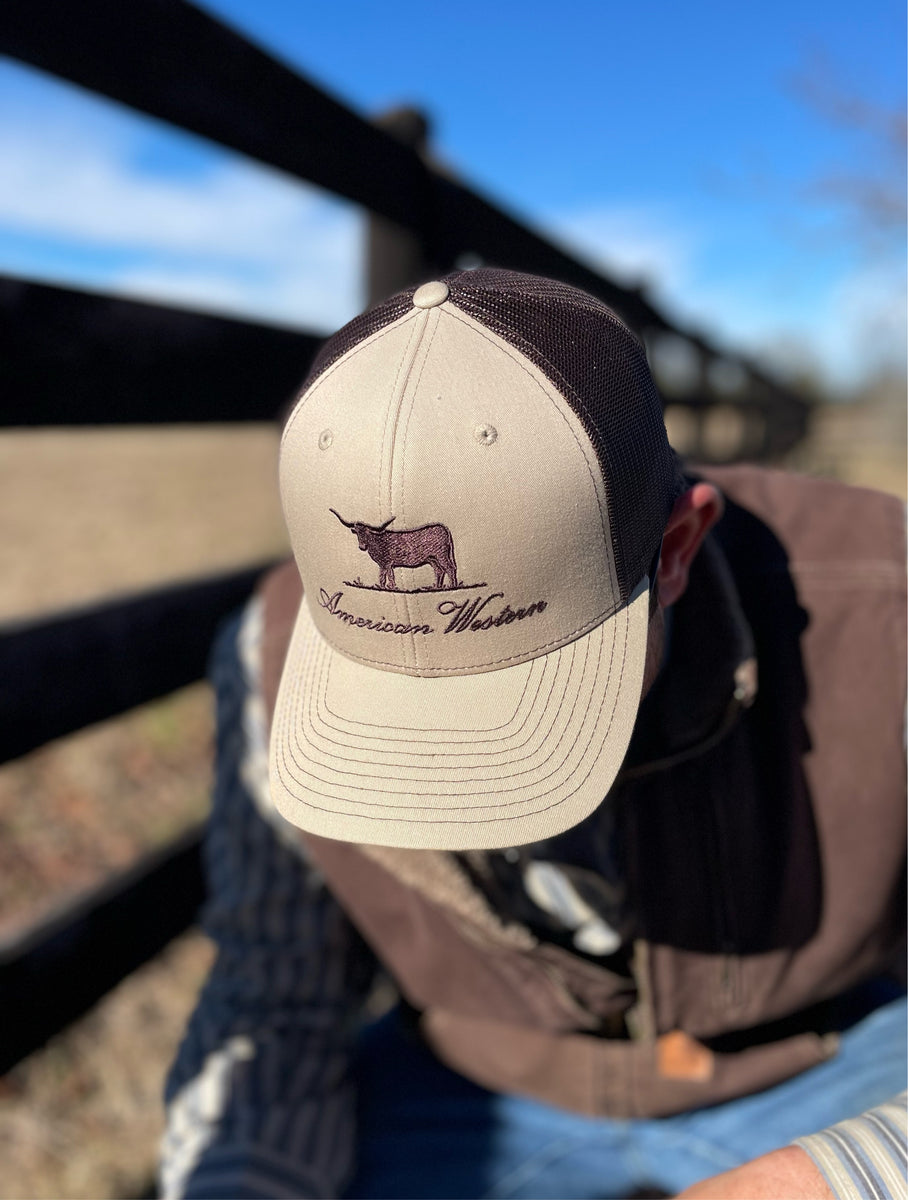 Khaki/Coffee Longhorn – American Western Co